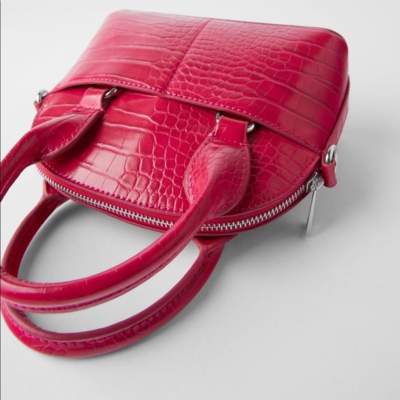 Zara | Bags | Zara Animal Embossed Mini Bowling Bag | Poshmark
